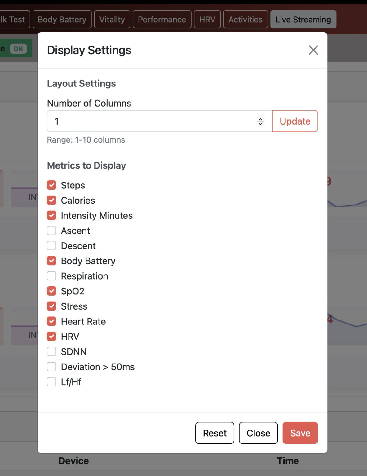 Fitrockr | Live Data Streaming