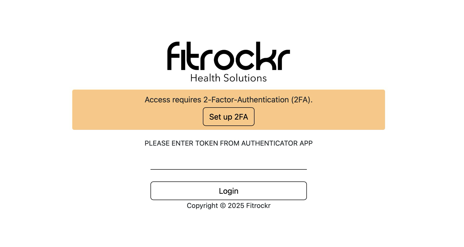 Two-Factor-Authentication | Fitrockr